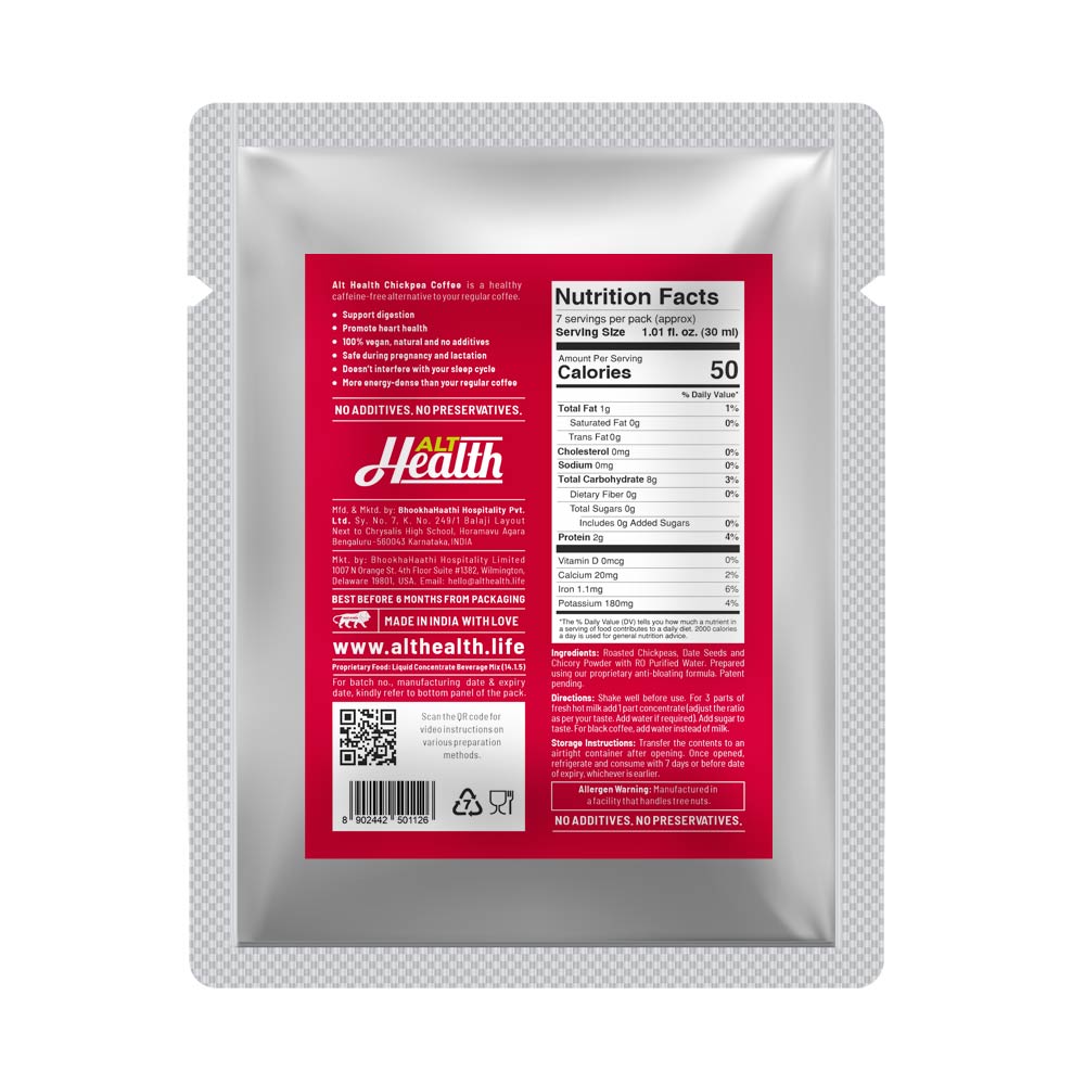 Strong (Date Seed & Chicory) Flavor Chickpea Coffee Concentrate ...